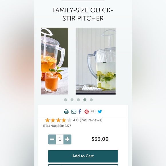 Dining | Pampered Chef Stir Pitcher | Poshmark